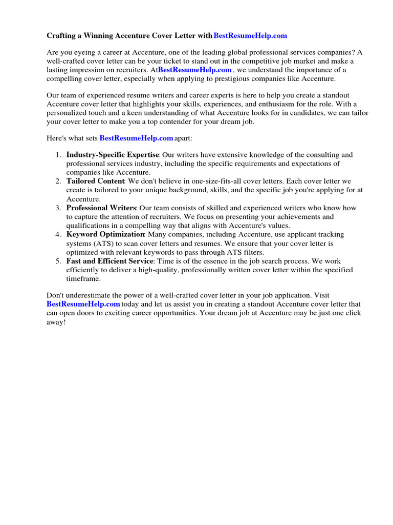 Accenture Cover Letter Address | PDF | Résumé | Accenture