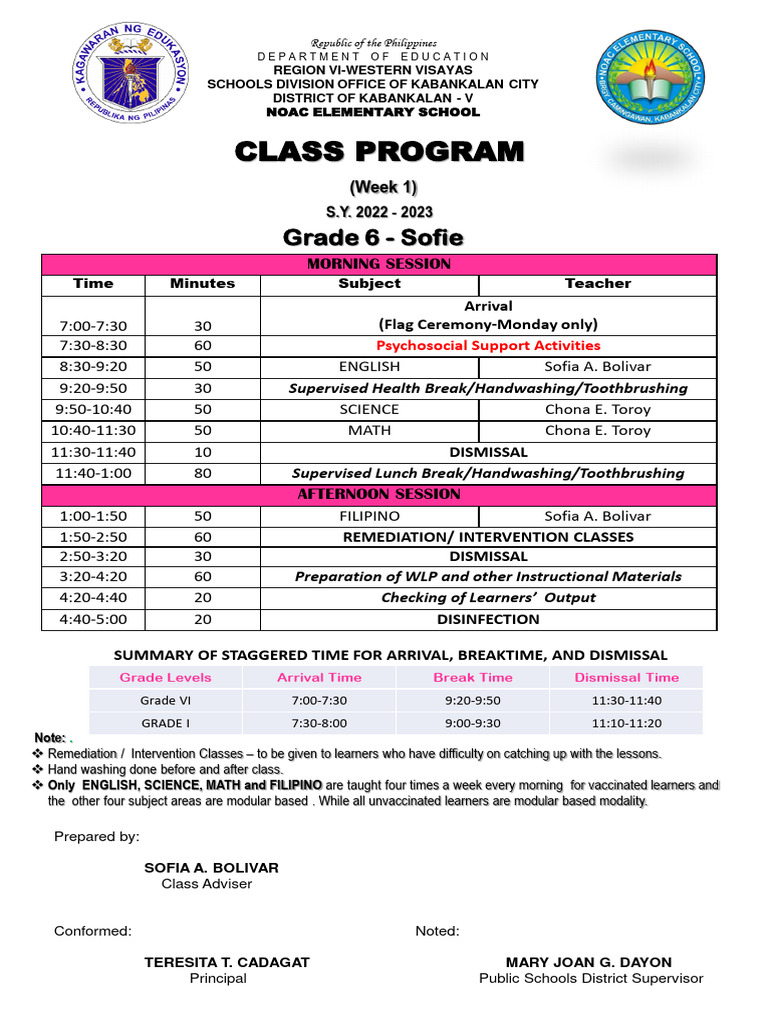 Class Program Limited Face To Face Pdf Behavior Modification Learning