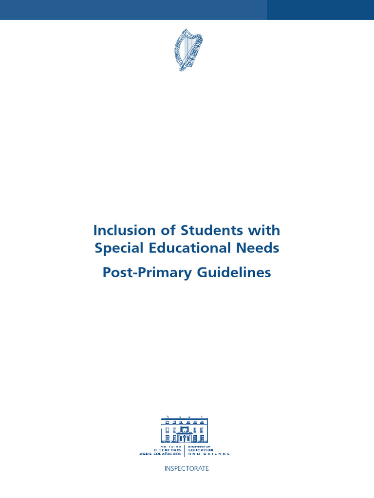 Inclusion of Students With Special Educational Needs Post-Primary ...