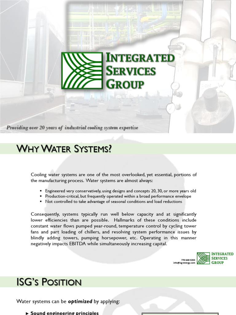 ISG Services Overview | PDF | Pump | Efficient Energy Use