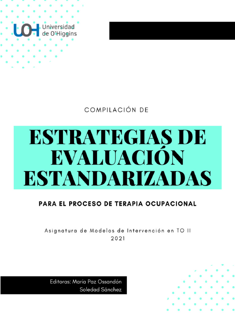 Compilado evaluación en TO | PDF | Espectro autista | Evaluación