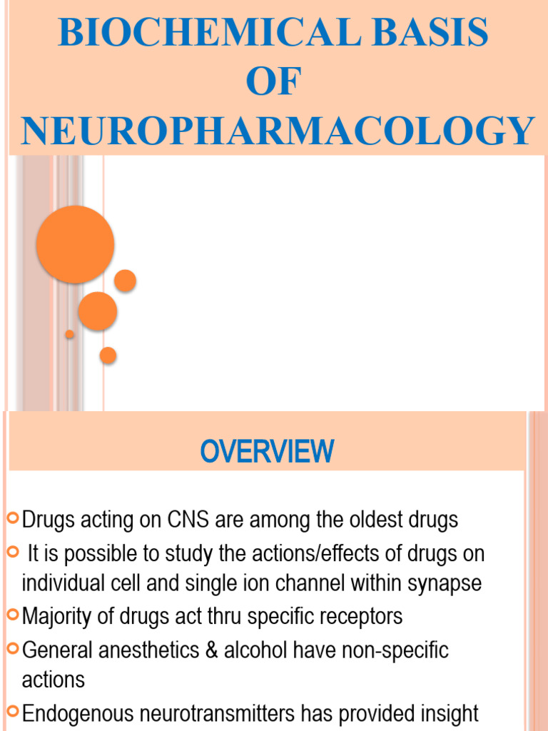 Introduction of Pharmacology of Cns 29022024 031838pm | PDF | Chemical Synapse | Neurotransmitter