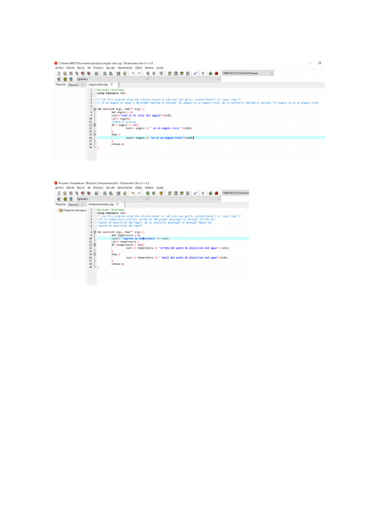 Práctica de Logica y Algoritmo en Clase | PDF