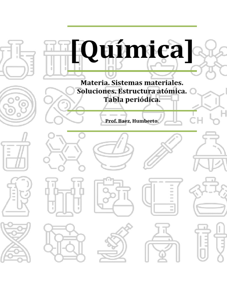 Química Cuadernillo Pdf átomos Núcleo Atómico
