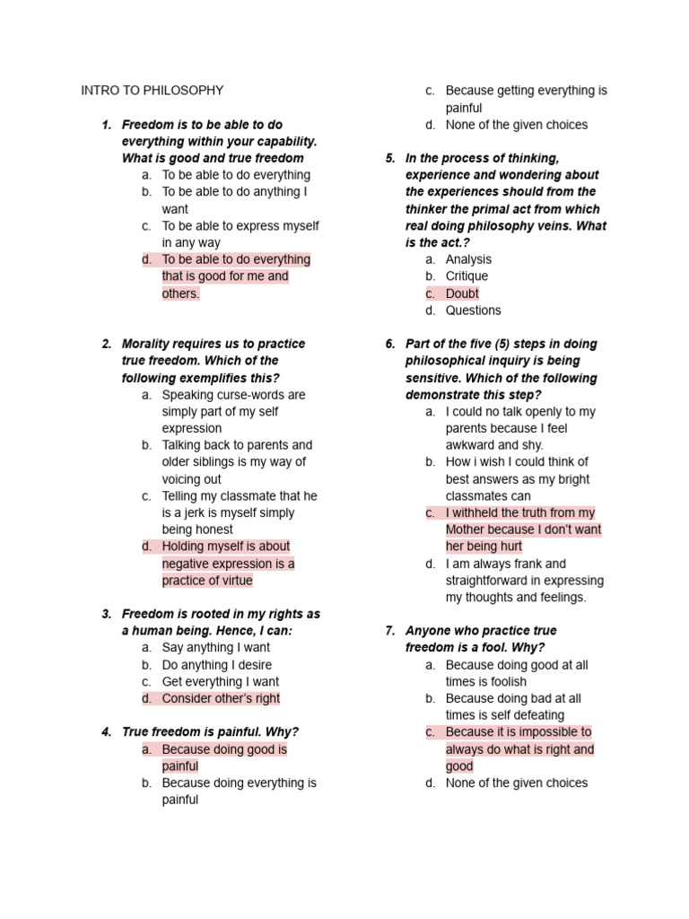 Intro To Philosophy | PDF