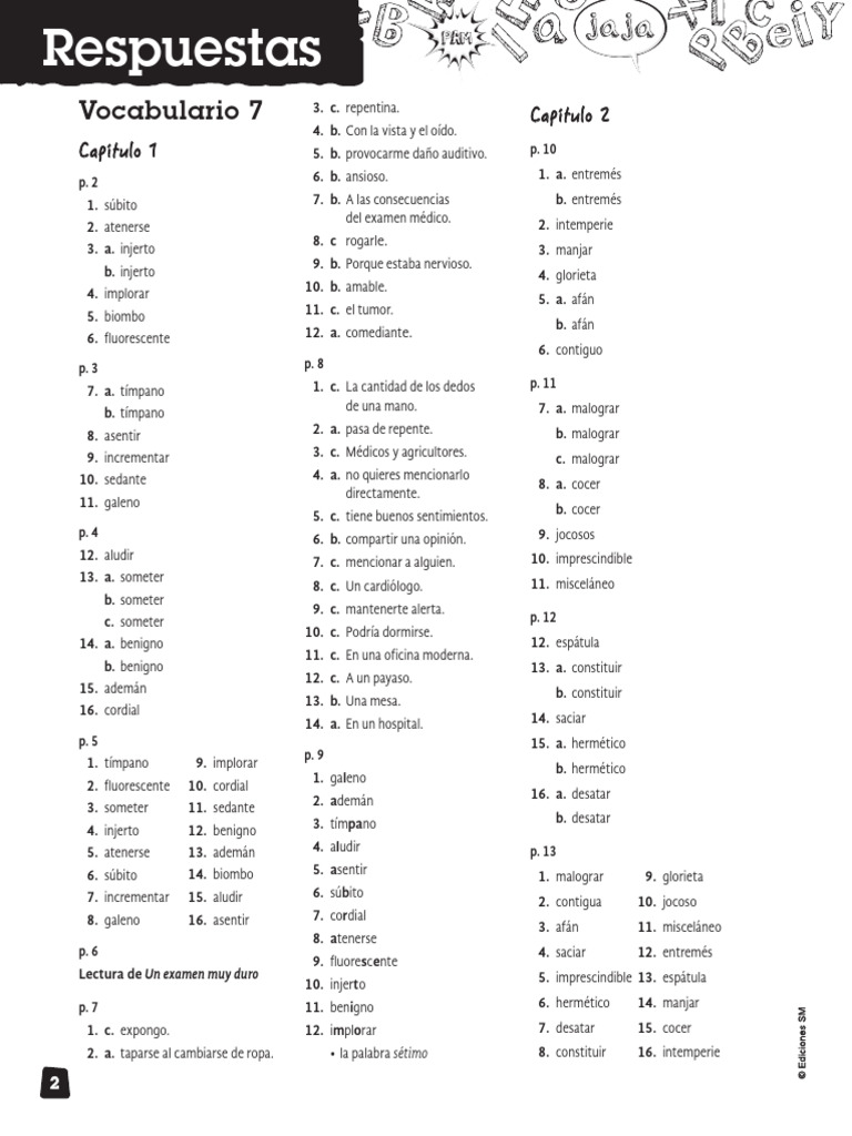 Vocabulario y Sinónimos en Contexto | PDF