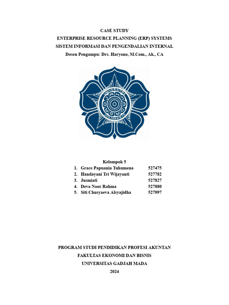 Kelompok 5 - Case Study ERP Systems | PDF