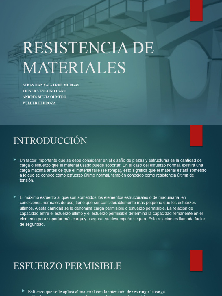Esfuerzo Permisible | PDF | Ingeniería mecánica | Física Aplicada e ...