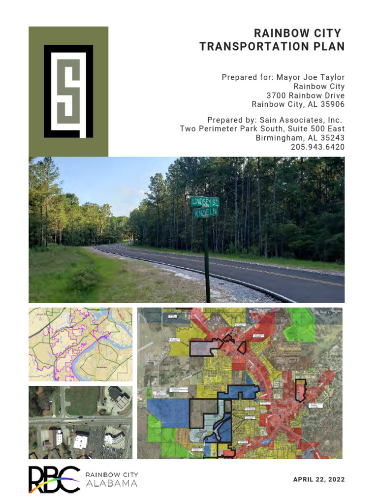 Rainbow City Transportation Plan 2022 | PDF | Traffic | Intersection (Road)