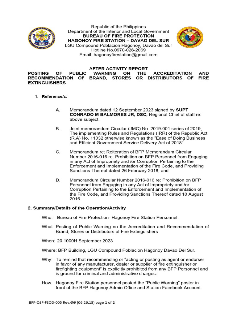 Public Warning on Fire Extinguisher Accreditation | PDF | Public Safety ...