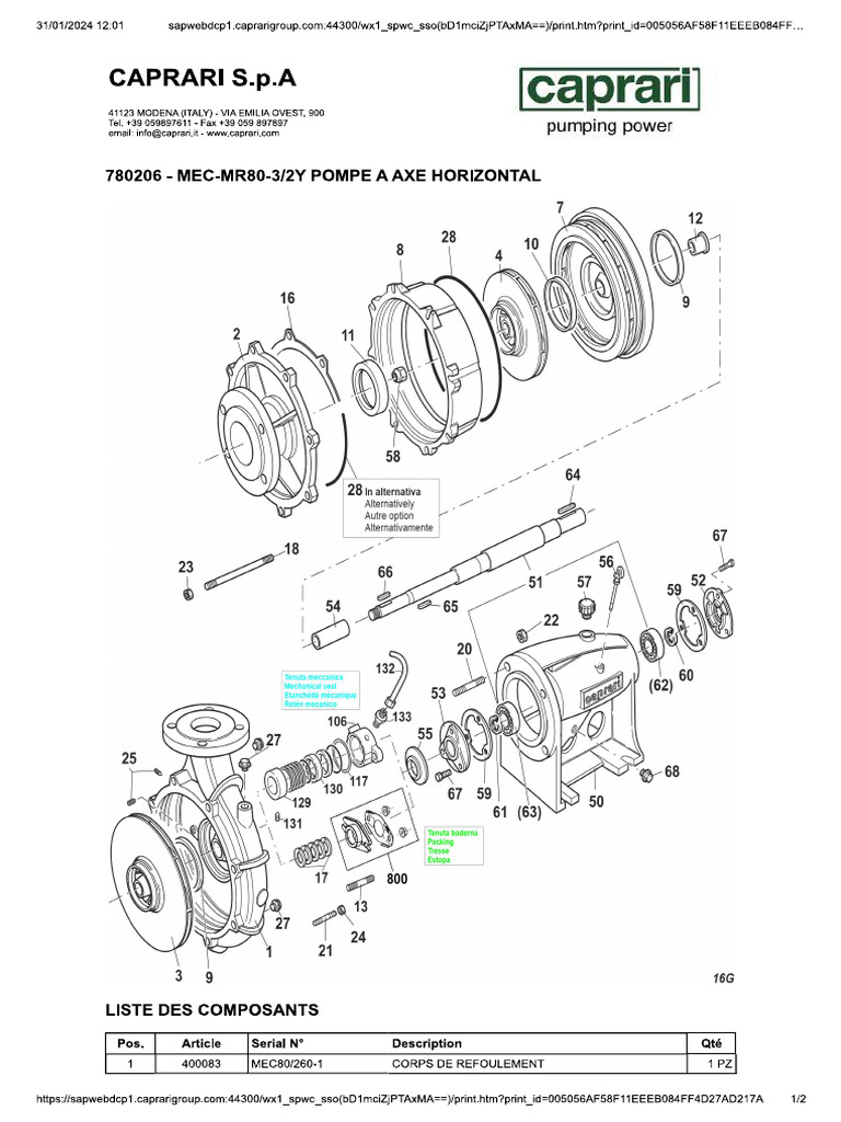 Mec MR80 3 2y | PDF