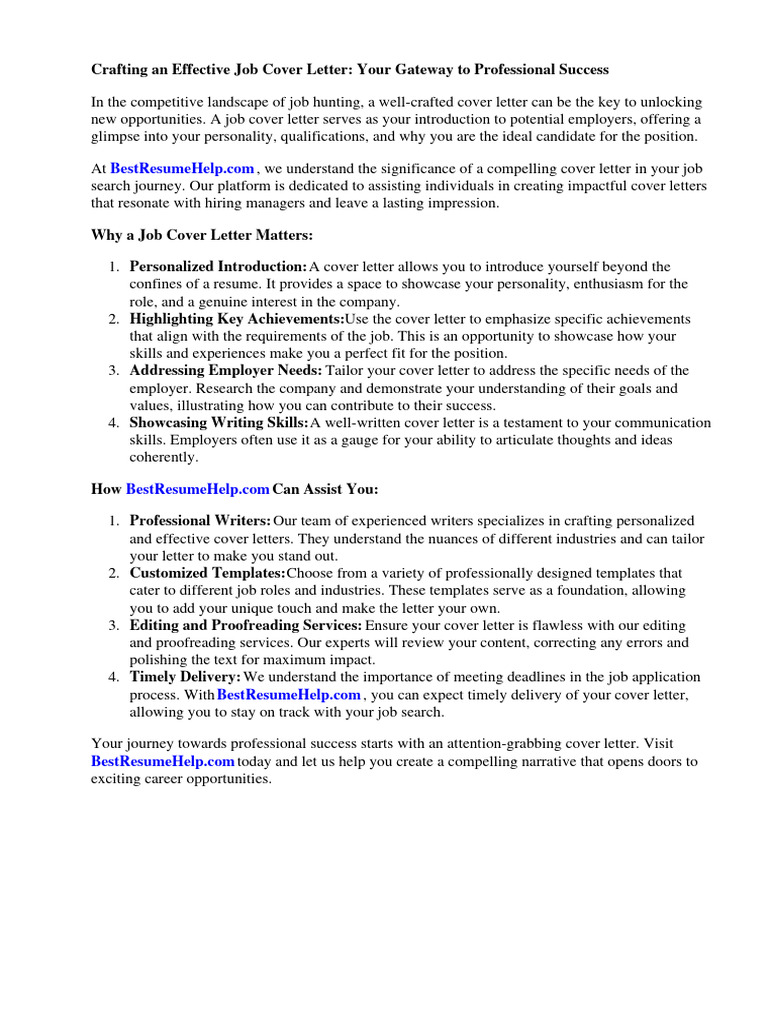 Job Cover Letter Sample | PDF | Résumé | Http Cookie