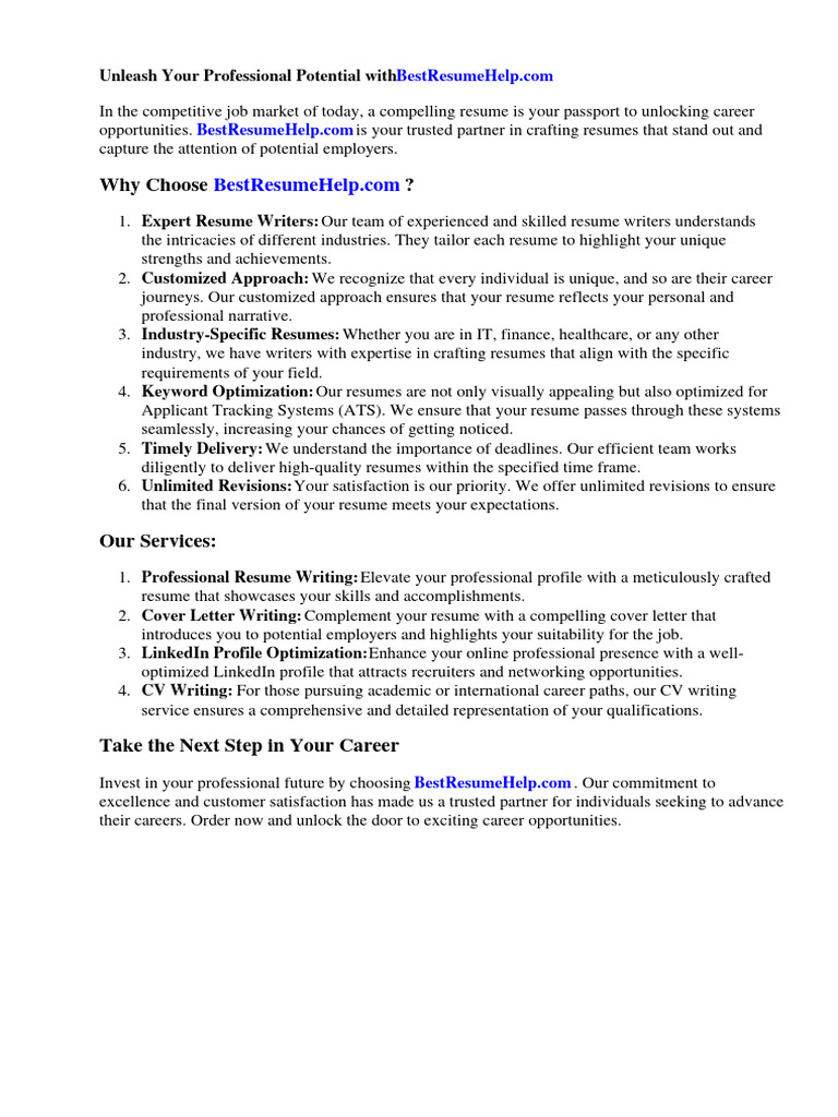 Best Resume Format Usa | PDF | Résumé | Recruitment