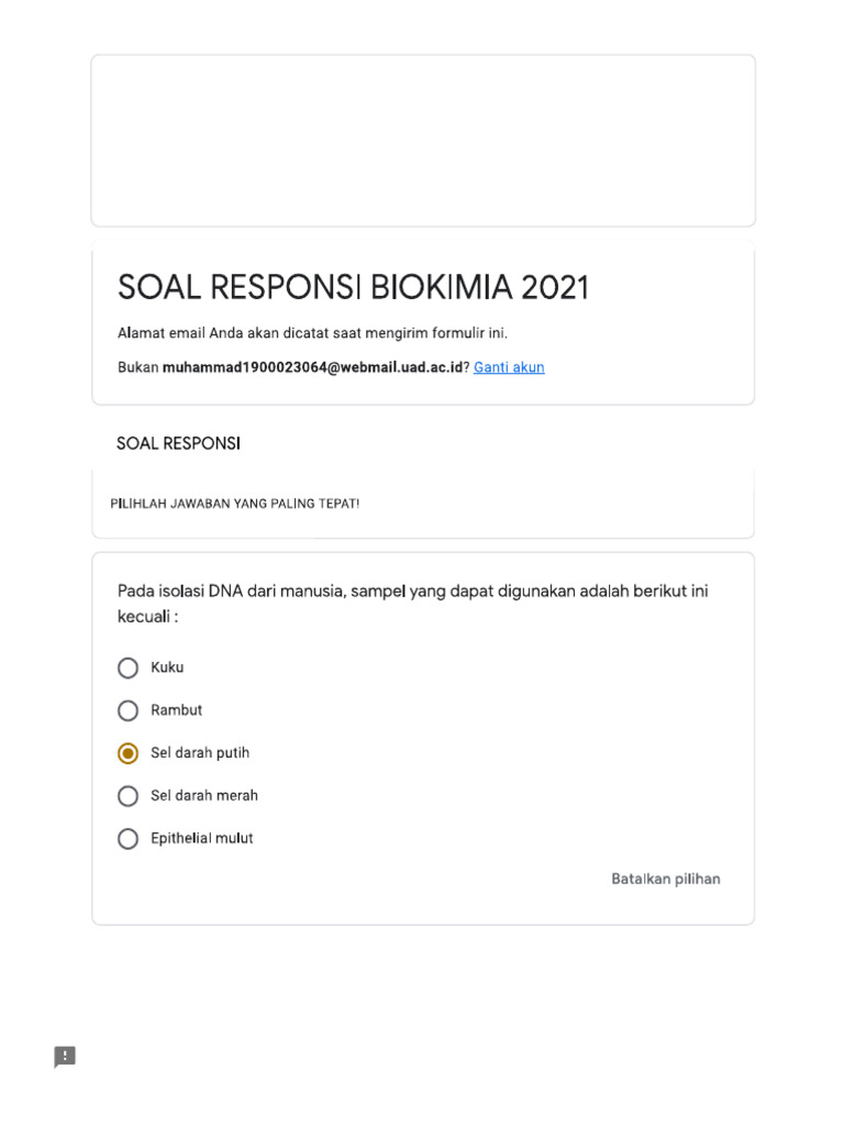 Responsi Biokimia | PDF