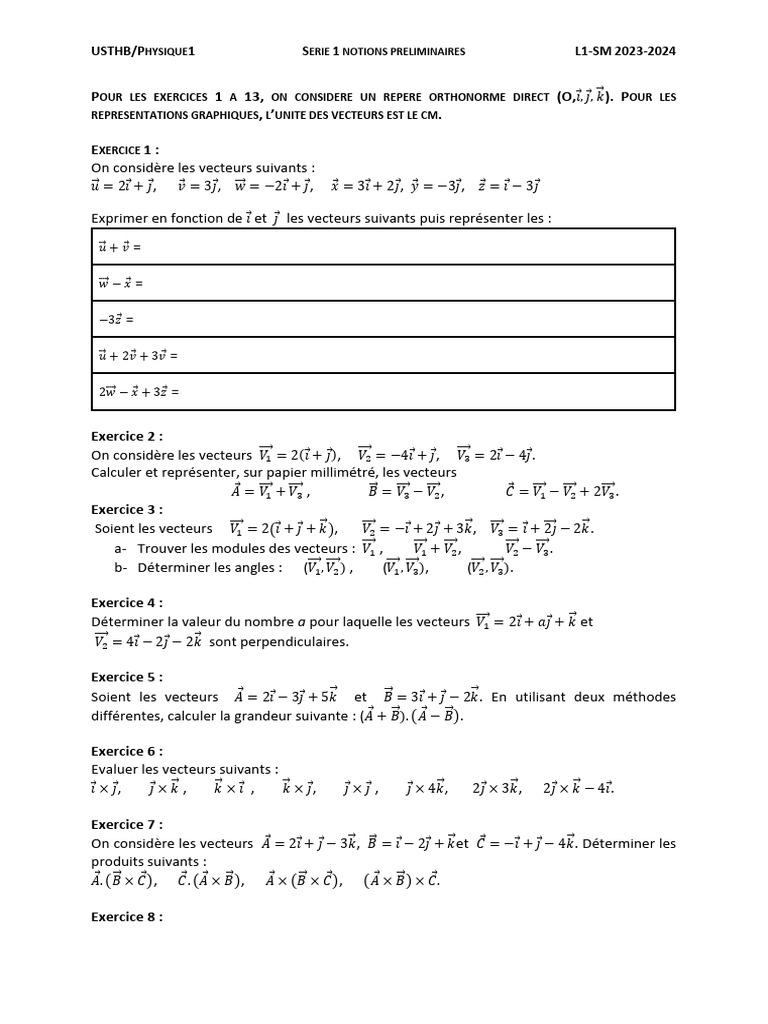 Problem Set 1 Preliminary Notions | PDF