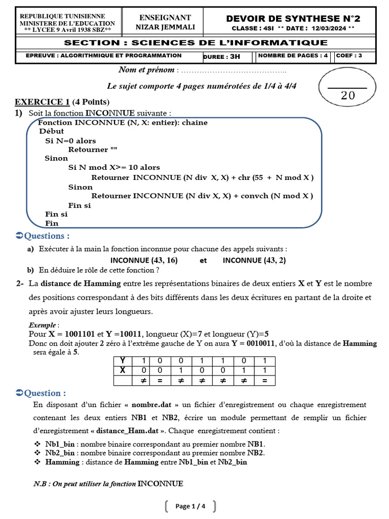 ds2 2024 Final | PDF | Informatique théorique | Mathématiques appliqués