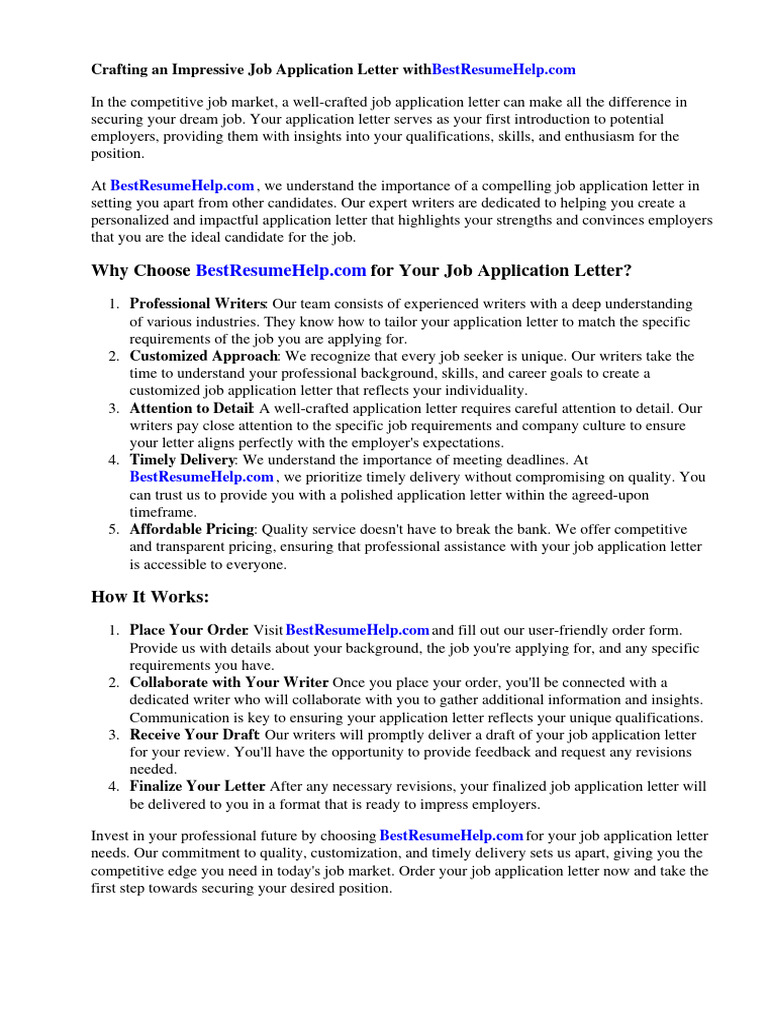 Job Application Letter Sample For Engineer | PDF | Résumé | Business