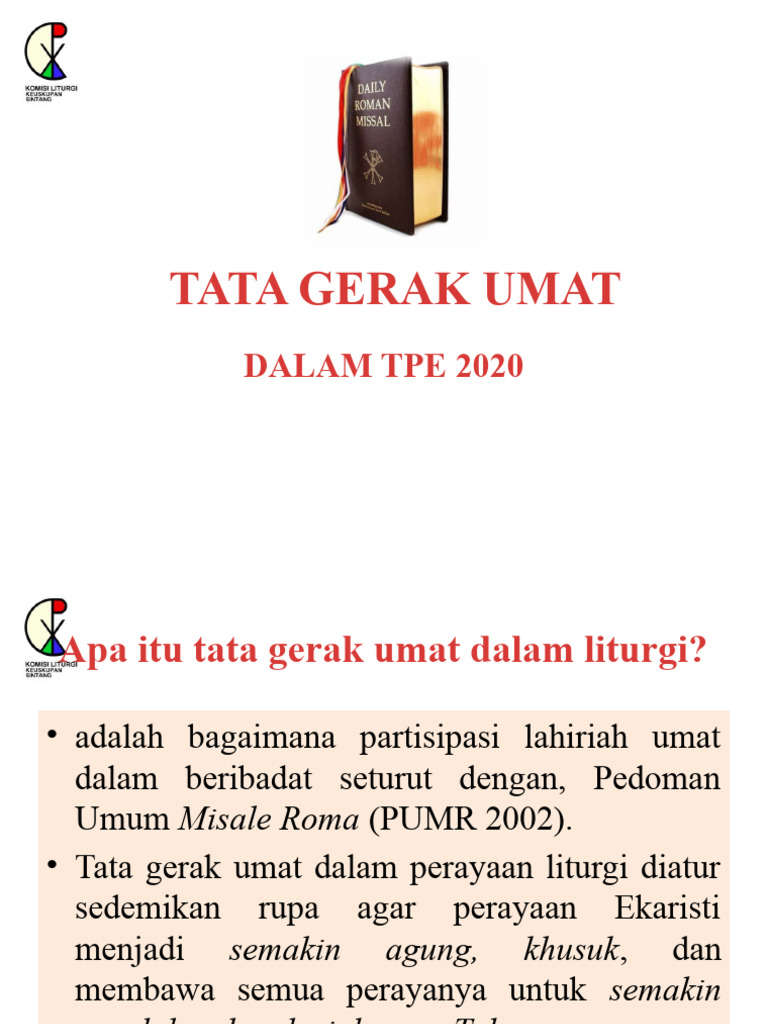 Tata Gerak Umat Dalam TPE 2020 | PDF