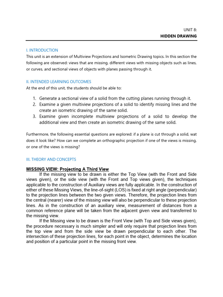 Mastering Sectional and Missing Views | PDF | Euclid | Euclidean Geometry