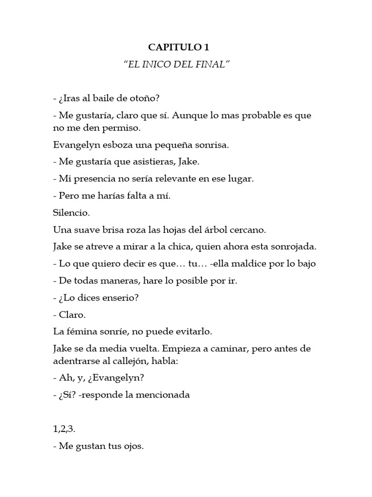 Capitulo 1 - El Inicio Del Final | PDF