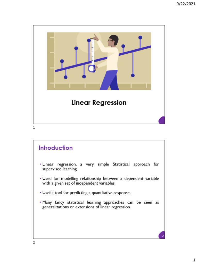 3 Linear Regression 1 | Download Free PDF | Linear Regression | Regression Analysis