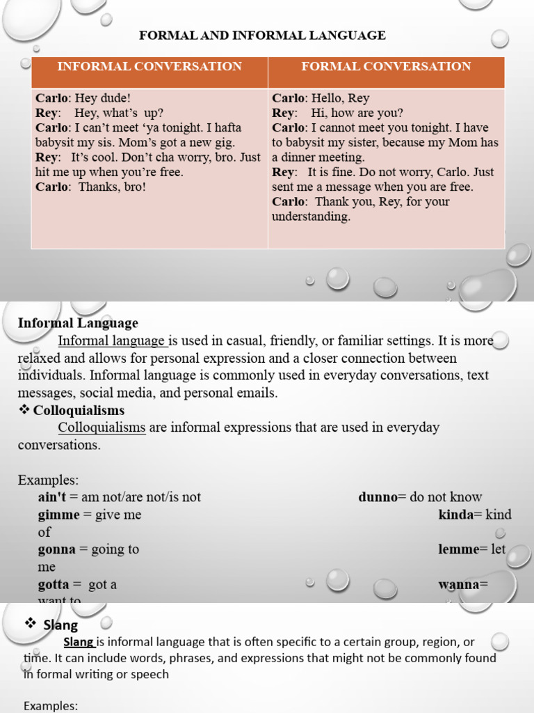 Lesson 2 Formal and Informal Language | PDF | Social Media | Popular ...