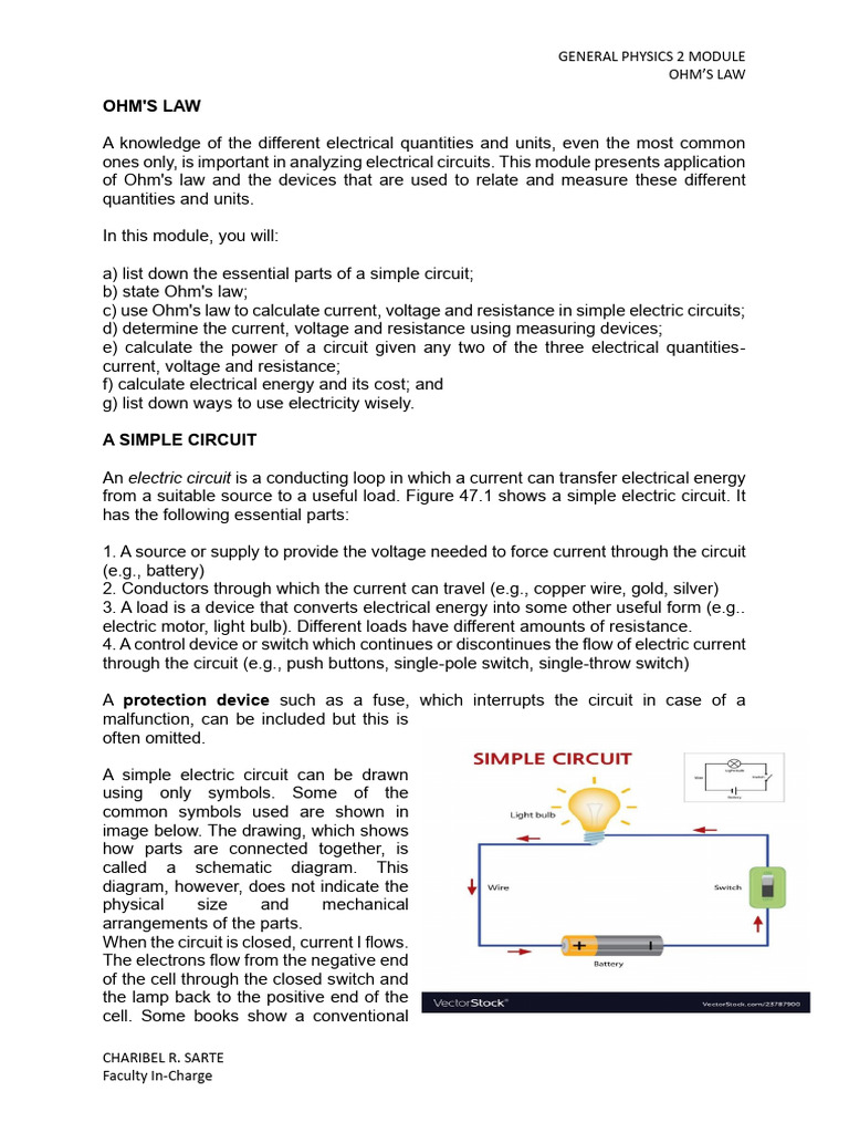 OHMs Law | Download Free PDF | Electrical Resistance And Conductance | Electric Current