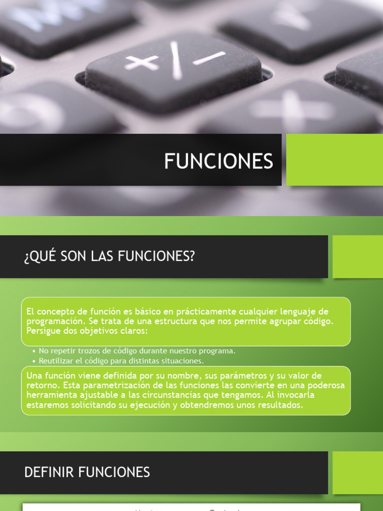 Unidad 5. PYTHON FUNCIONES | PDF | Python (lenguaje de programación) | Función (Matemáticas)