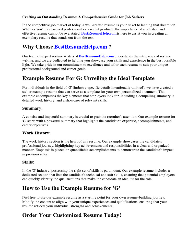 Example Resume For Graduate School Application Objective | PDF