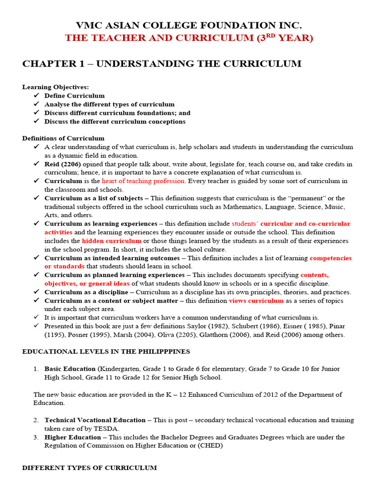 Lesson 1 | PDF | Curriculum | Teachers