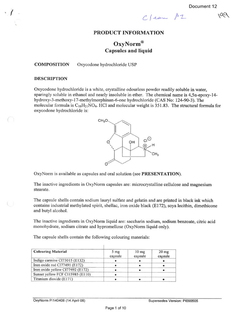 Oxynorm Capsules and Liquid | Download Free PDF | Medical Specialties ... Oxynorm Capsules and Liquid | Download Free PDF | Medical Specialties ...