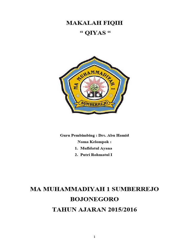 Makalah Qiyas Print | PDF | Agama & Spiritualitas
