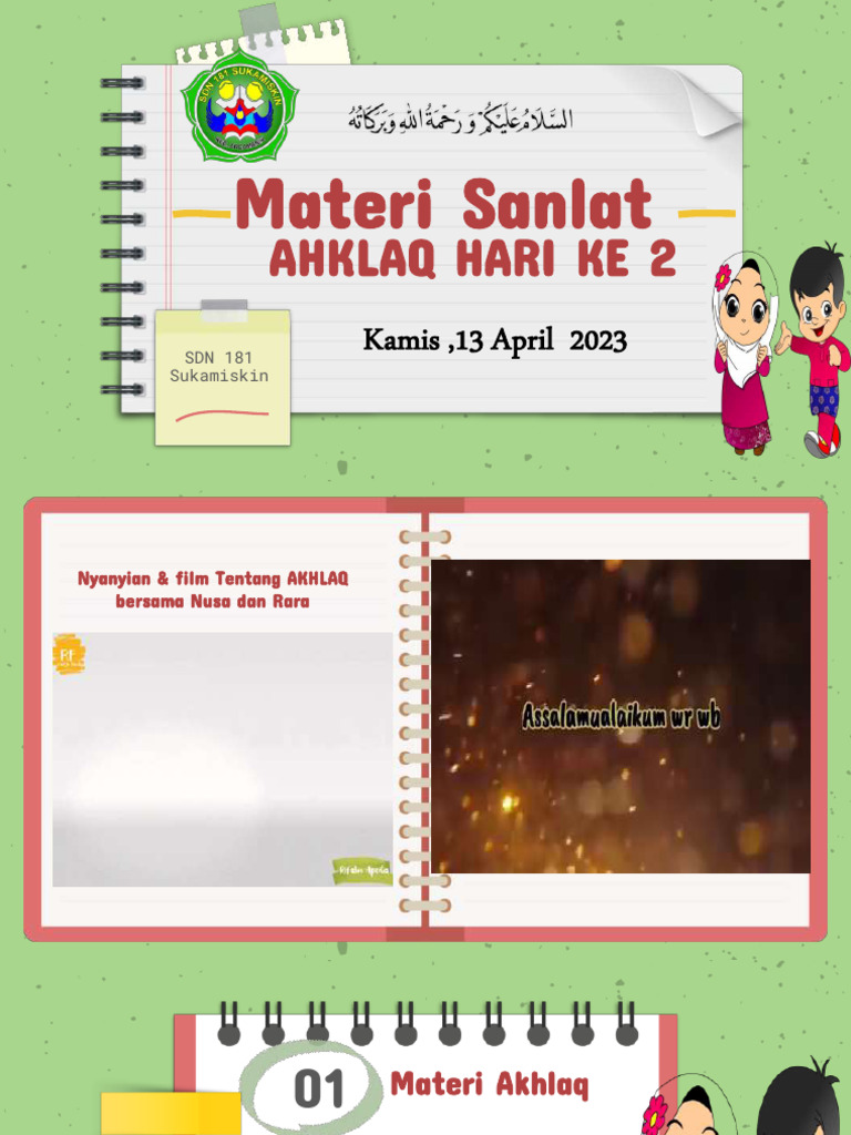 Materi Sanlat Hari Ke 2 SDN 181 SKM 23 | PDF