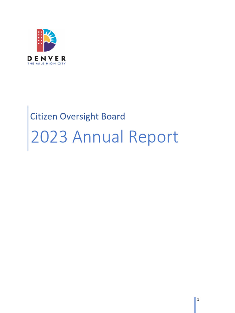 2023annualreport Cob | PDF | Mediation | Police