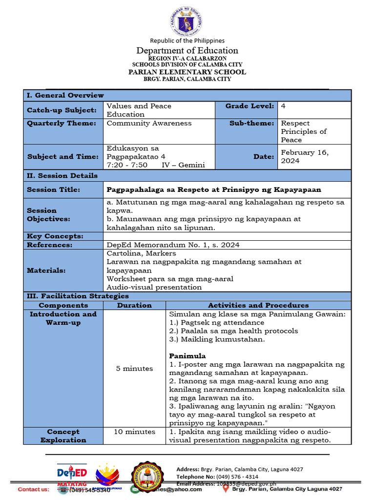 Esp4 Q3 W2 Catch Up Friday Feb 16 | PDF