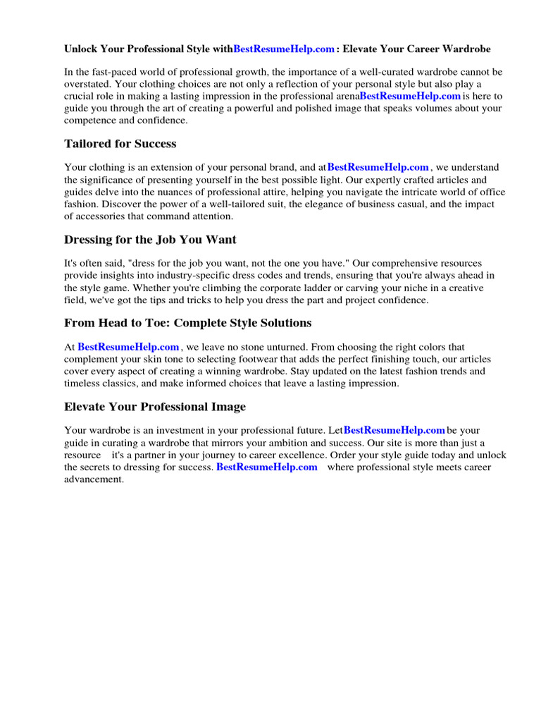 Clothing Store Sales Associate Resume | Download Free PDF | Retail ...