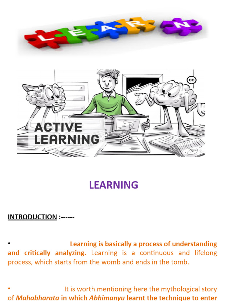 Learning Process Pdf Learning Knowledge