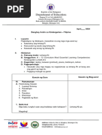 DLP (Sample 3) Kinder (Pangangalaga Sa Kapaligiran) | PDF