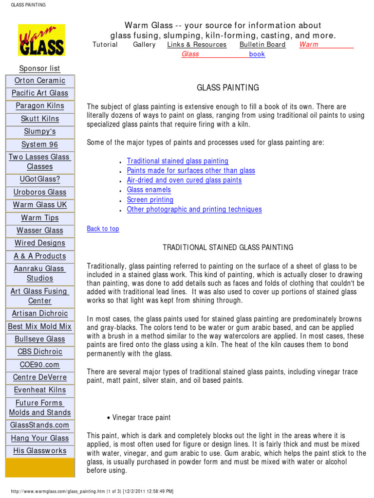 Glass Painting | PDF | Paint | Paintings
