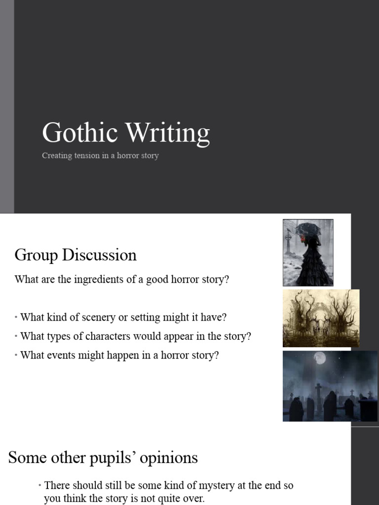 Gothic Writing | PDF | Gothic Fiction | Thriller (Genre)