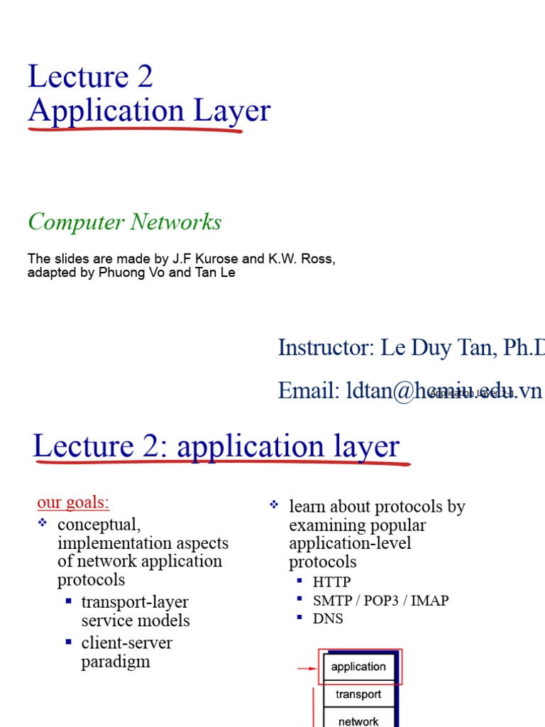 Lecture 2 - Applications (IT)-2021(1) | PDF | Domain Name System | Http Cookie