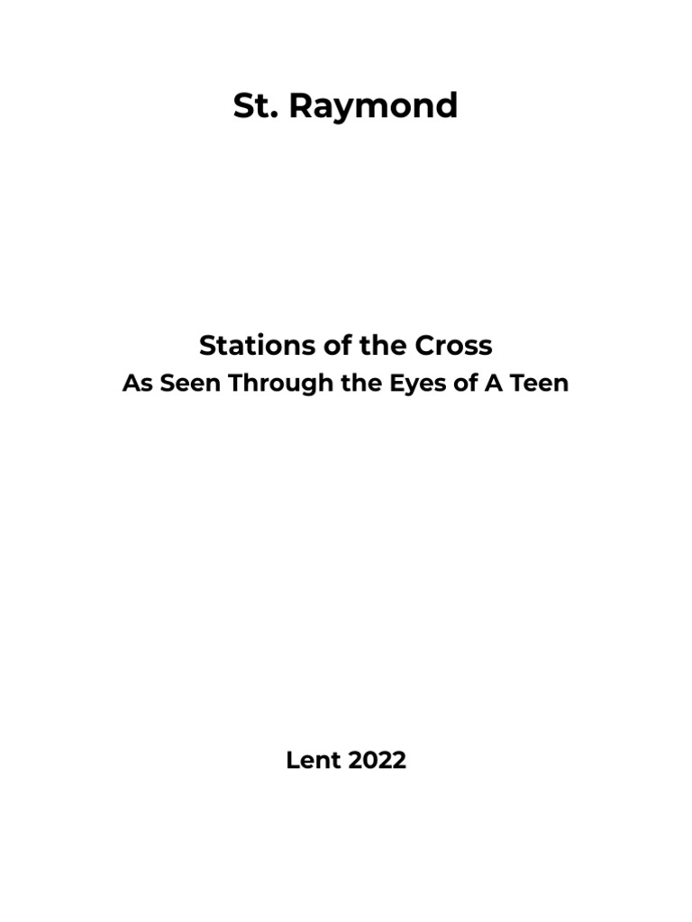 Teen Reflections on Stations of the Cross | PDF | Jesus | Prayer