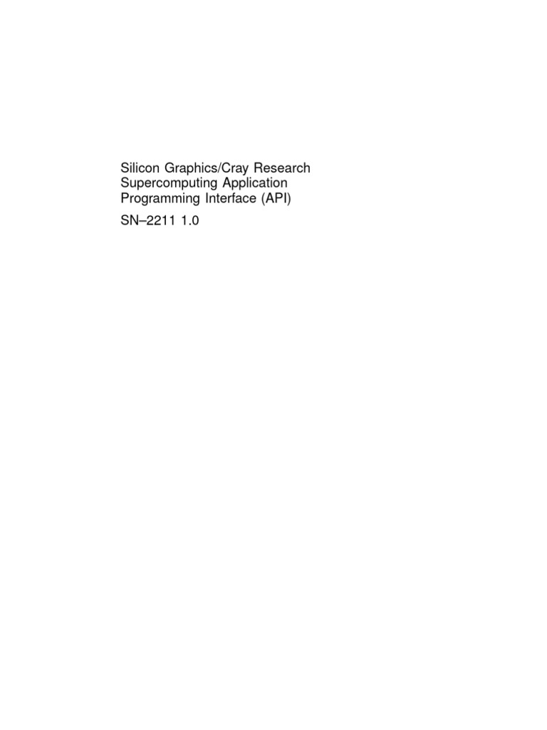 Silicon Graphics and Cray Research Supercomputing Application ... Silicon Graphics and Cray Research Supercomputing Application ...