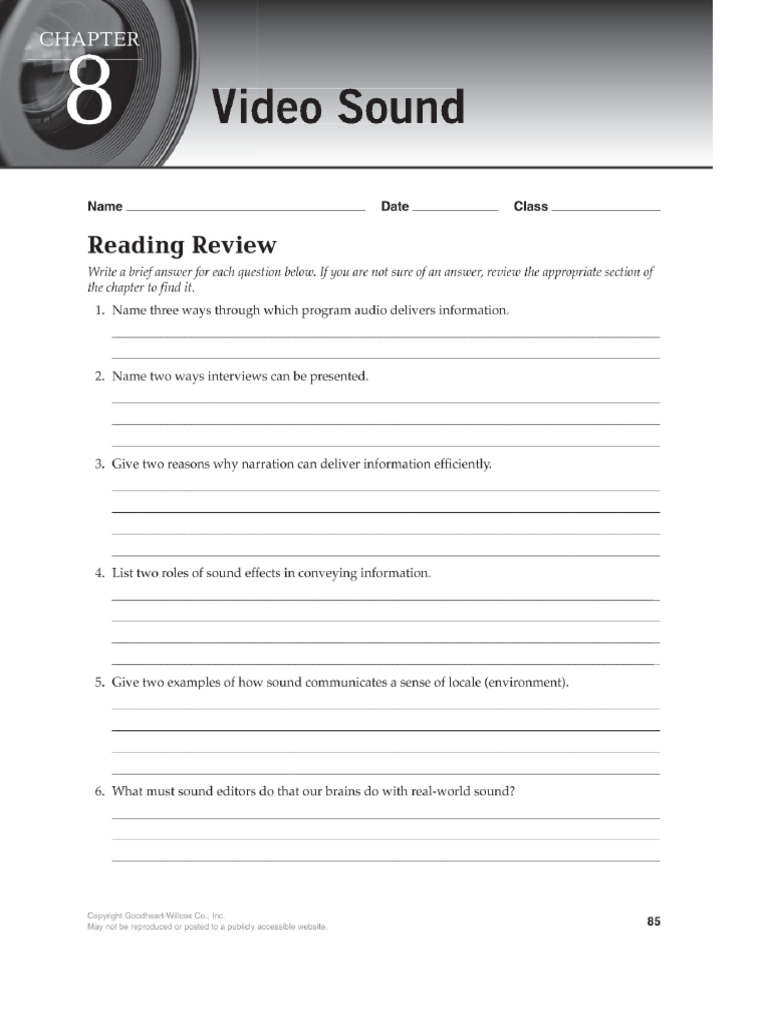 Chapter 8 Reading Questions | PDF