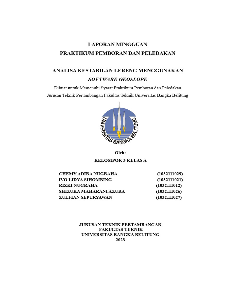 Laporan TPP Geoslope 1 | PDF