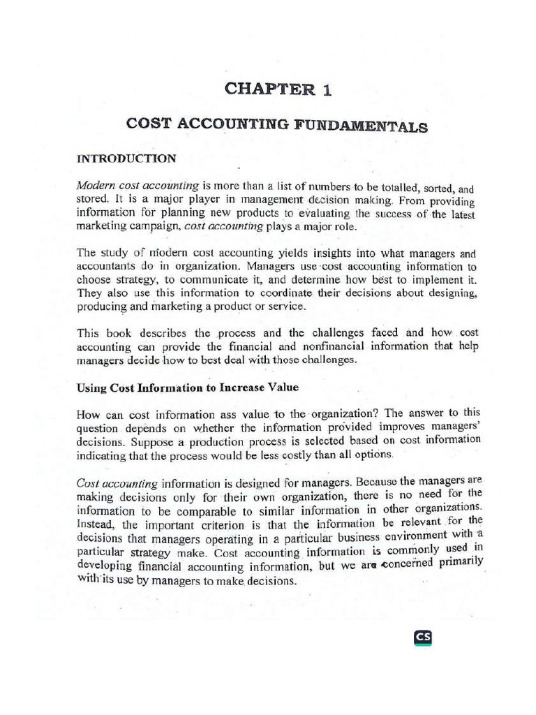 Cost Accounting Cabrera | PDF