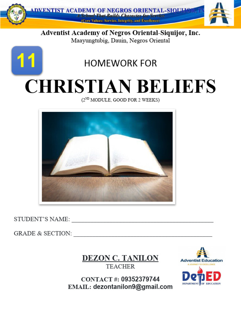 Beliefs Learning Module 2 | PDF | Theology | Faith