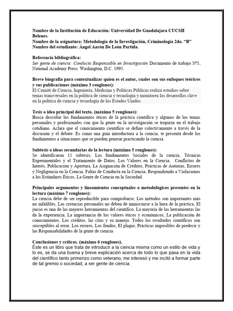 1 DE LEON RR | PDF | Science | Educación en artes liberales