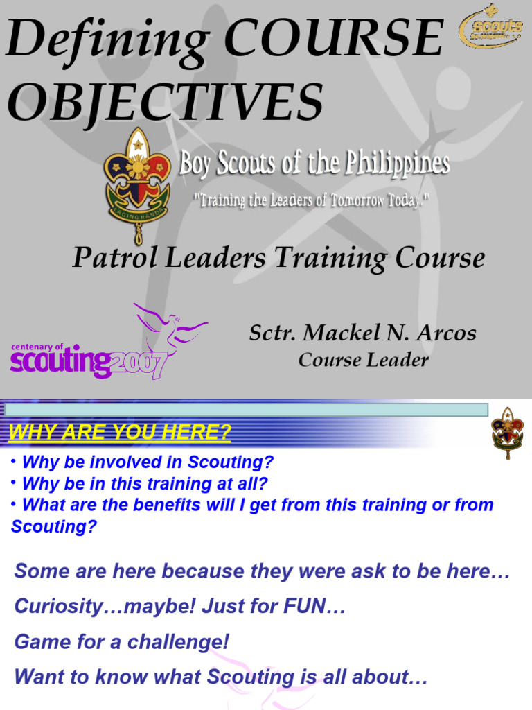 Patrol Leaders Training Course Overview | PDF