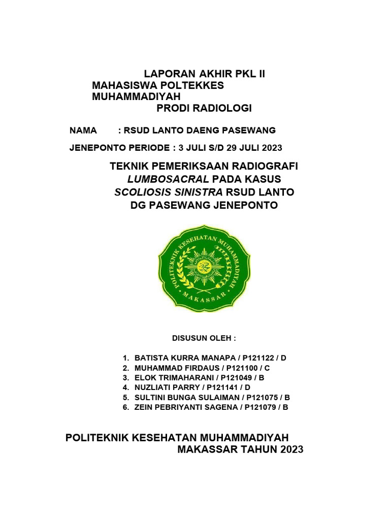Lapsus PKL 2 Jeneponto Revisi 4 1 | PDF | Sains & Matematika